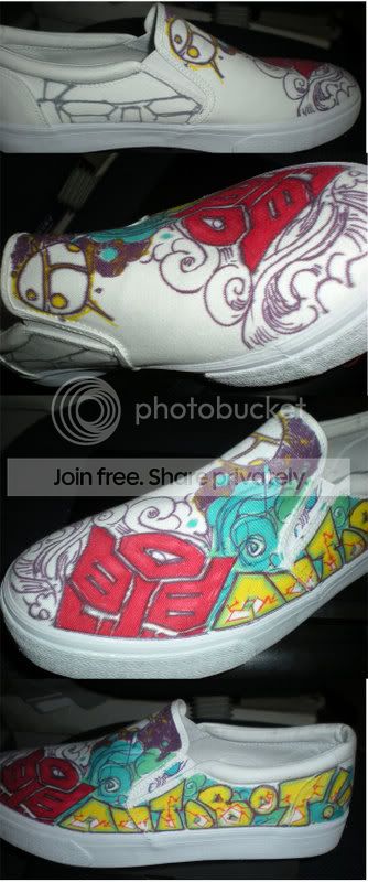 2D Artwork: - Autobot graffitti shoes....WIP | TFW2005 - The 2005 Boards